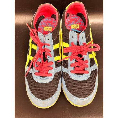A pair of vintage limited edition Onitsuka Tiger multi-coloured ...