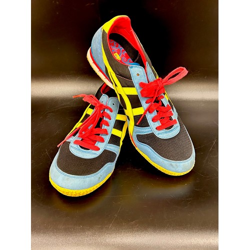 A pair of vintage limited edition Onitsuka Tiger multi-coloured ...