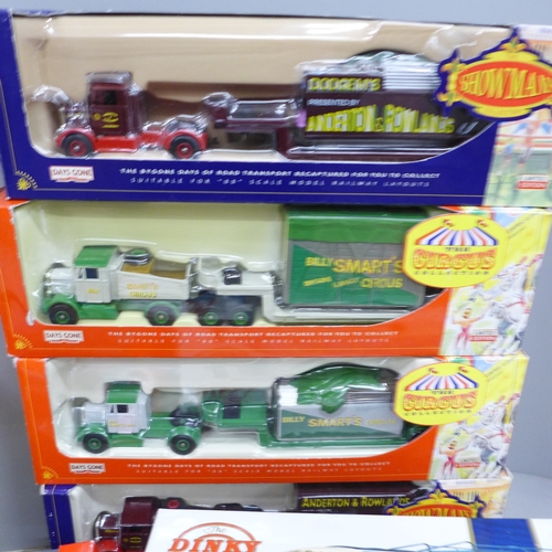 Eleven die-cast model vehicles, Corgi, Lledo Trackside, Dinky, Omnibus ...