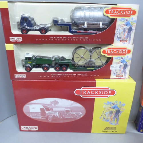 Eleven die-cast model vehicles, Corgi, Lledo Trackside, Dinky, Omnibus ...