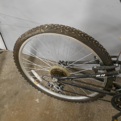 An Olympus Pro HI-10 Summit full suspension bike