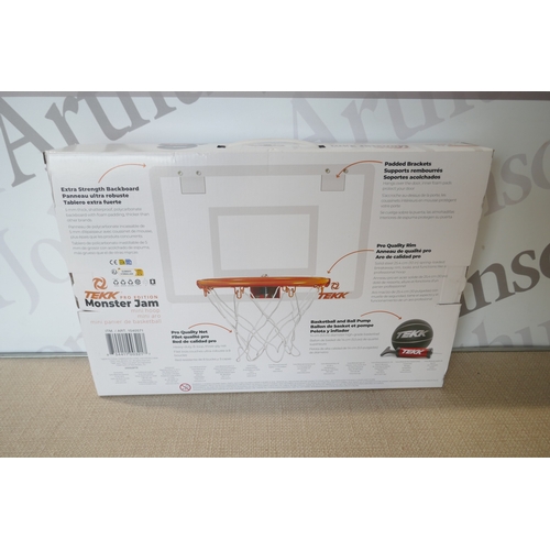 A Tekk Monster Jam mini basketball hoop, (375-128) *This lot is subject ...