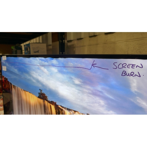 A LG 55" 4k UHD Television (no remote/screen burn) - model no ...