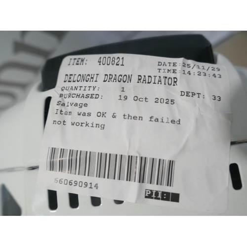A Delonghi dragon radiator , original RRP £99.99 + VAT (376-370) *This ...