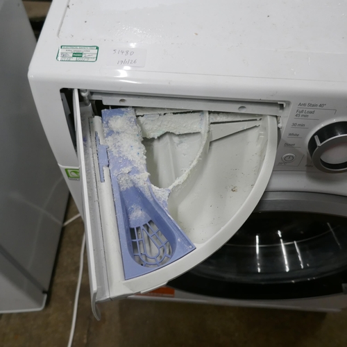 A Hotpoint 7kg free standing under counter washing machine