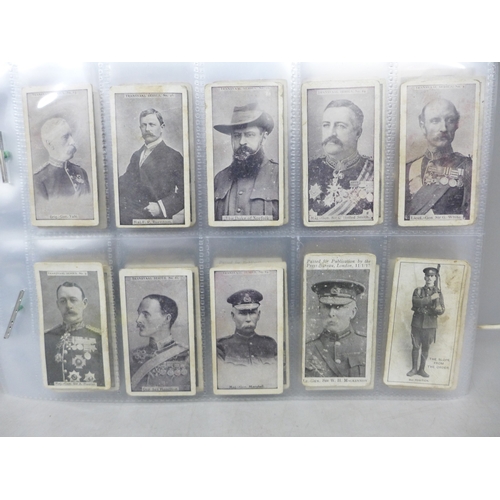 A large collection of approximately 400 original early cigarette cards ...