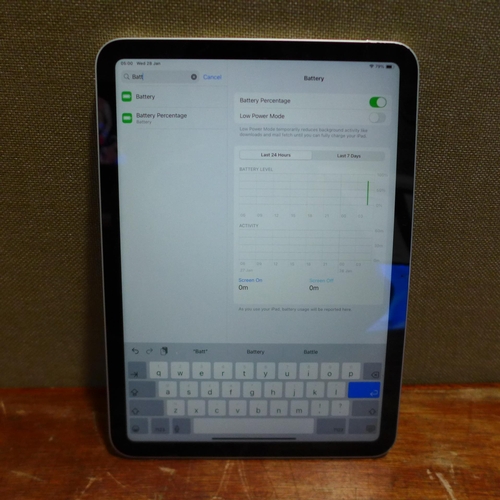 An Apple iPad 10th Gen 10.9 64GB (Slightly bent)- model no - MPQ03B/A ...