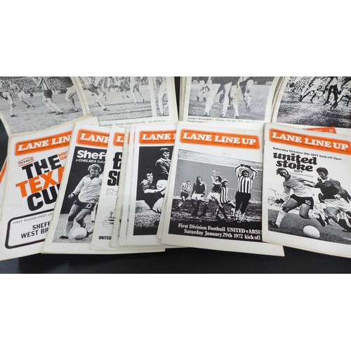 Sheffield United home football programmes, 1960s-70s, (124)