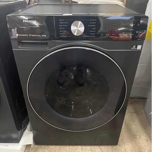 A Hisense 10.5kg black washing machine, original RRP £299.99 + VAT (376 ...
