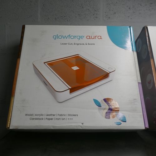 A Glowforge Aura laser cut/engraver/score, boxed and unused *This lot ...