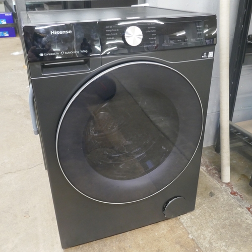A Hisense 10.5kg black washing machine, original RRP £299.99 + VAT (376 ...