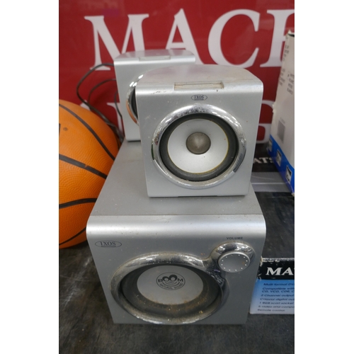 A quantity of assorted items including a boxed Matsui DVD player, an ...
