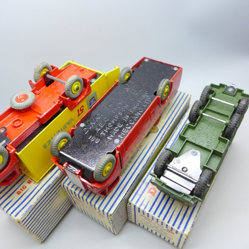 Two Dinky Toys, AEC Tanker 991, 10-ton army truck 622 and a Dinky ...