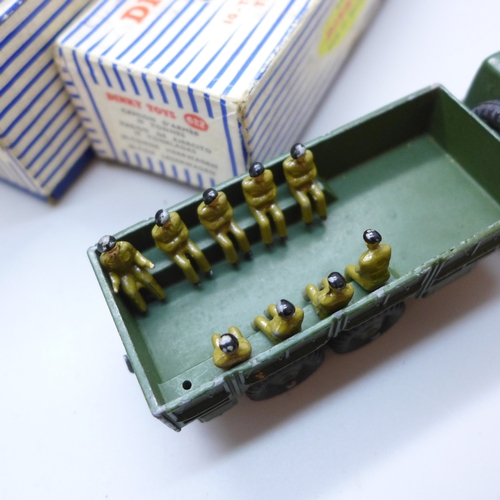 Two Dinky Toys, AEC Tanker 991, 10-ton army truck 622 and a Dinky ...