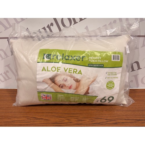 An Aloe Vera memory foam pillow