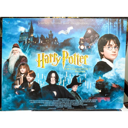 Harry Potter poster. A large cardboard advertising poster for Harry ...