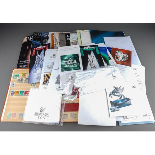 A collection of Swarovski Collectors Society boxed display stands ...