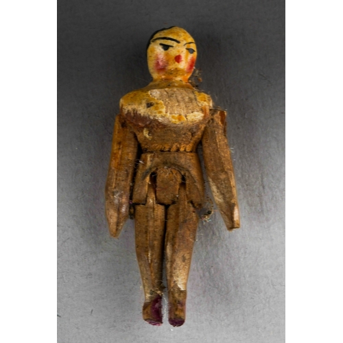Dutch Peg doll with hand painted detailing together with small cream ...