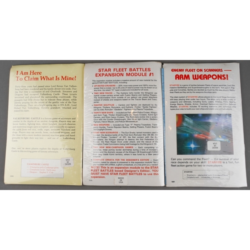 Task Force Games Starfire, Star Fleet Battles Expansion #1, Valkenburg ...