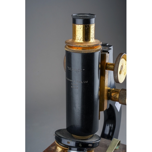 A W. Watson & Sons Ltd of London "Service" microscope, no case, no ...