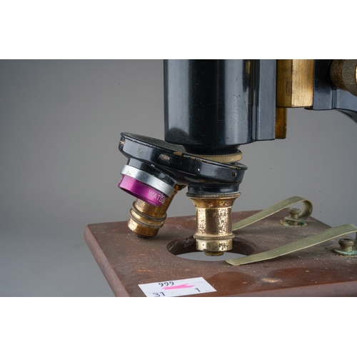 A W. Watson & Sons Ltd of London "Service" microscope, no case, no ...
