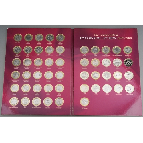 Cambridgeshire Coins, a fold over card albums each containing" The ...