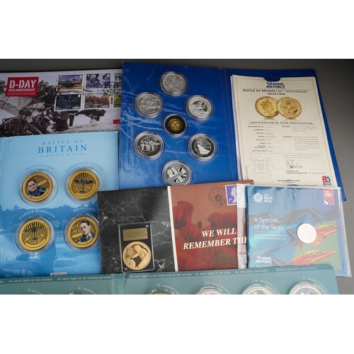 RAF Battle of Britain 80th Anniversary seven coin set including 9ct ...