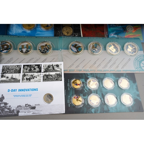 RAF Battle of Britain 80th Anniversary seven coin set including 9ct ...
