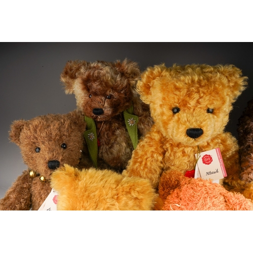 A collection of Modern Hermann Teddy Original bears including growler ...