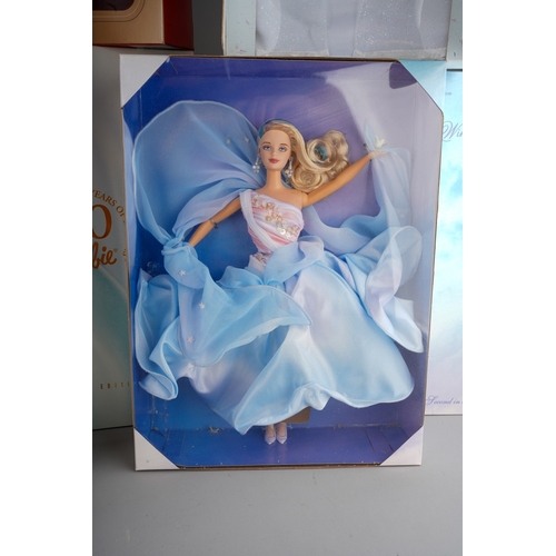 Five boxed modern Barbies to include Avon Exclusive, Winter Splendor ...