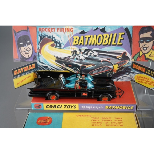A Corgi 267 Batmobile in a facsimile box, together with an original 267 ...