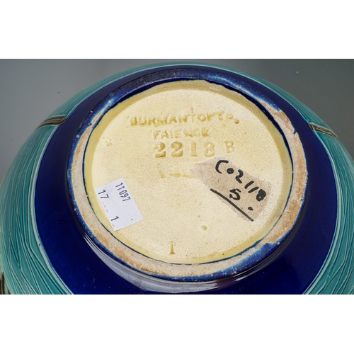 A Burmantofts Faience jardiniere designed by Joseph Walmsley, model no ...