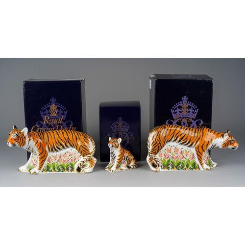 Three Royal Crown Derby paperweight, red backstamps to include: 1 ...