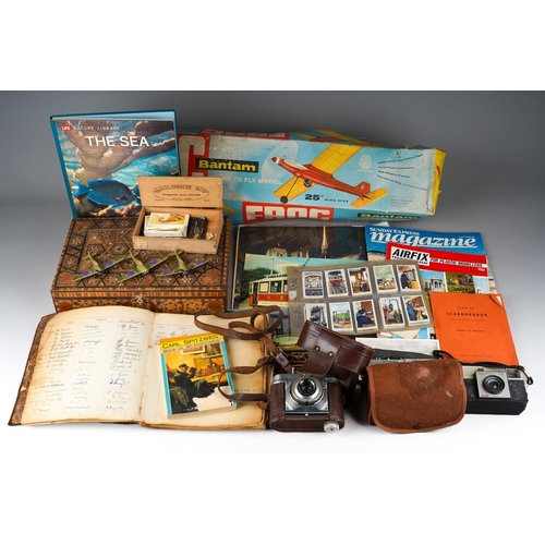 Assorted lot to include: vintage Bantam Frog Model Aircraft Kit (looks ...