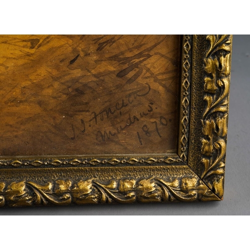 John Joseph Fonseca (British 1817-1895) Study of a black stallion ...