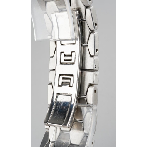 A gent's Rado Diostar stainless steel wrist watch, with silvered dial ...