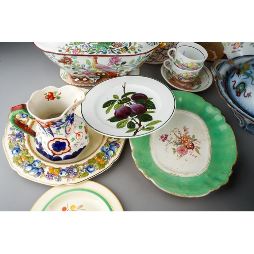 A very large collection of ceramics to include: - A 19th Century Gaudy ...
