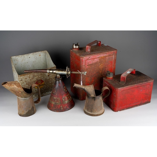 Motoring Interest: two vintage Shell fuel cans; a circa 1960s ...