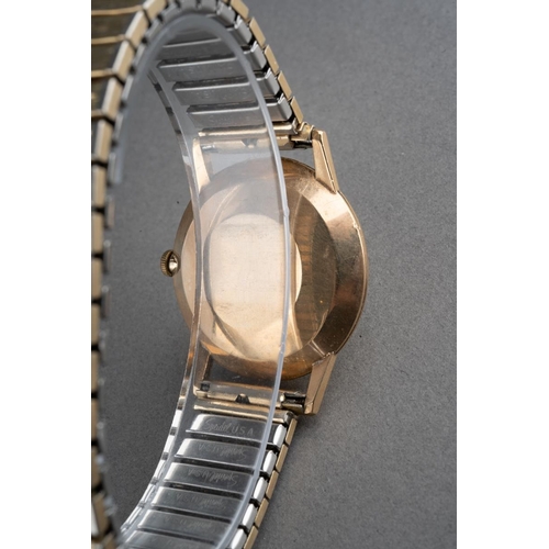 Rotary men's 9ct gold faced wrist watch