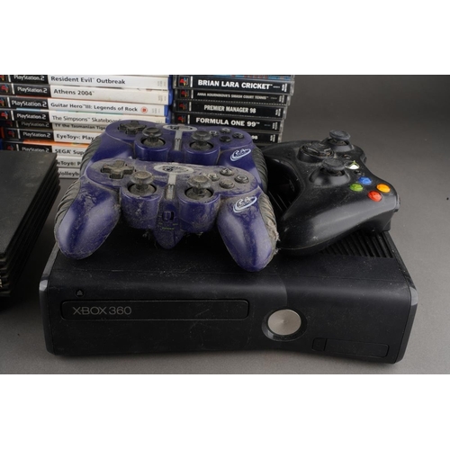 Three boxes of PlayStation and PlayStation 2 games, console and other ...