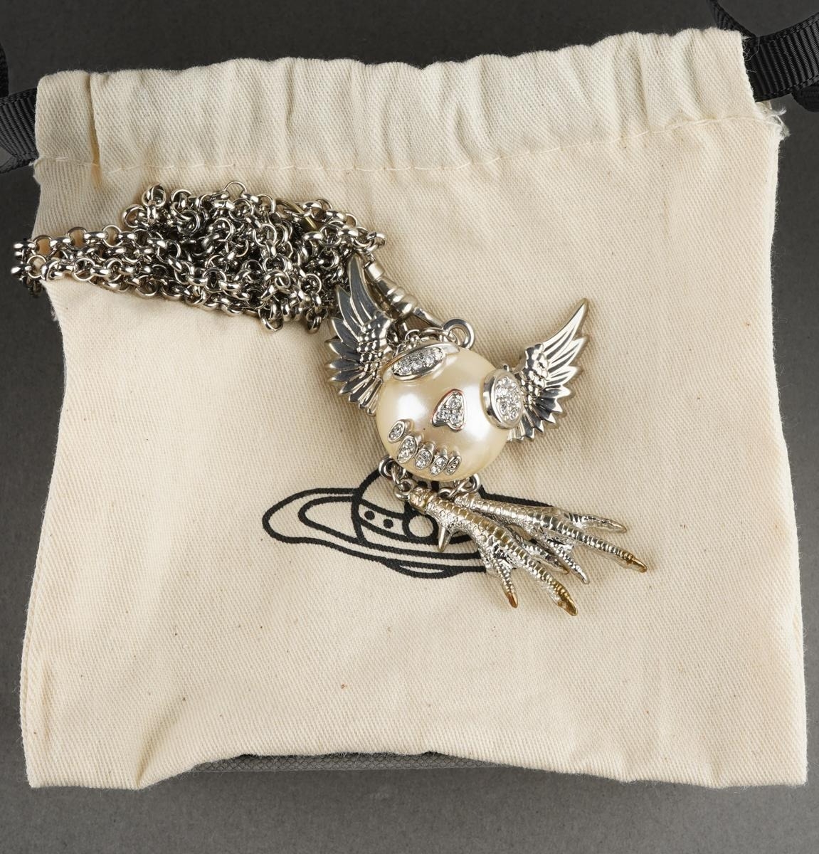 A limited edition Vivienne Westwood pearl skull chicken leg and wing ...
