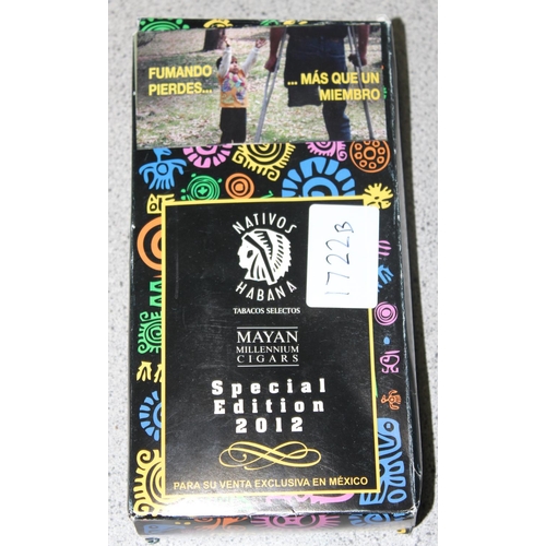 A box of 9 Mayan Millennium Cigars 2012 Special Edition by Nativos Habana
