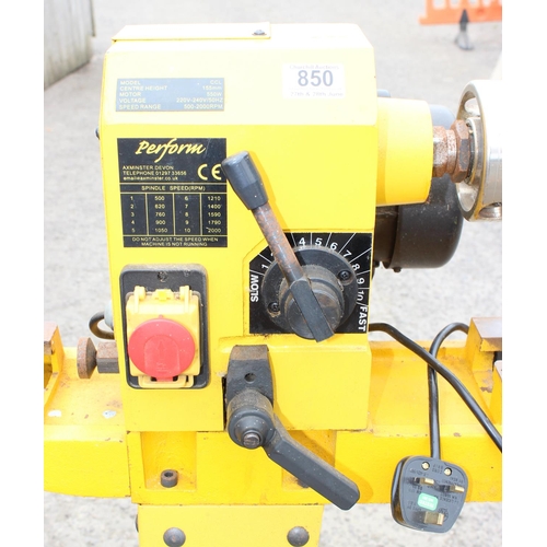 Perform CCL wood turning lathe on stand