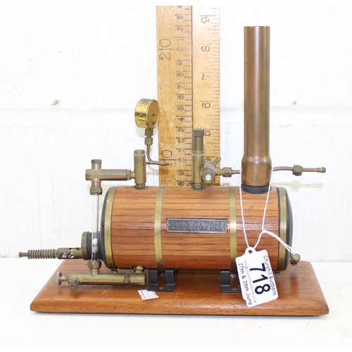 A Maxwell Hemmens precision steam model of The Caton twin marine boiler ...