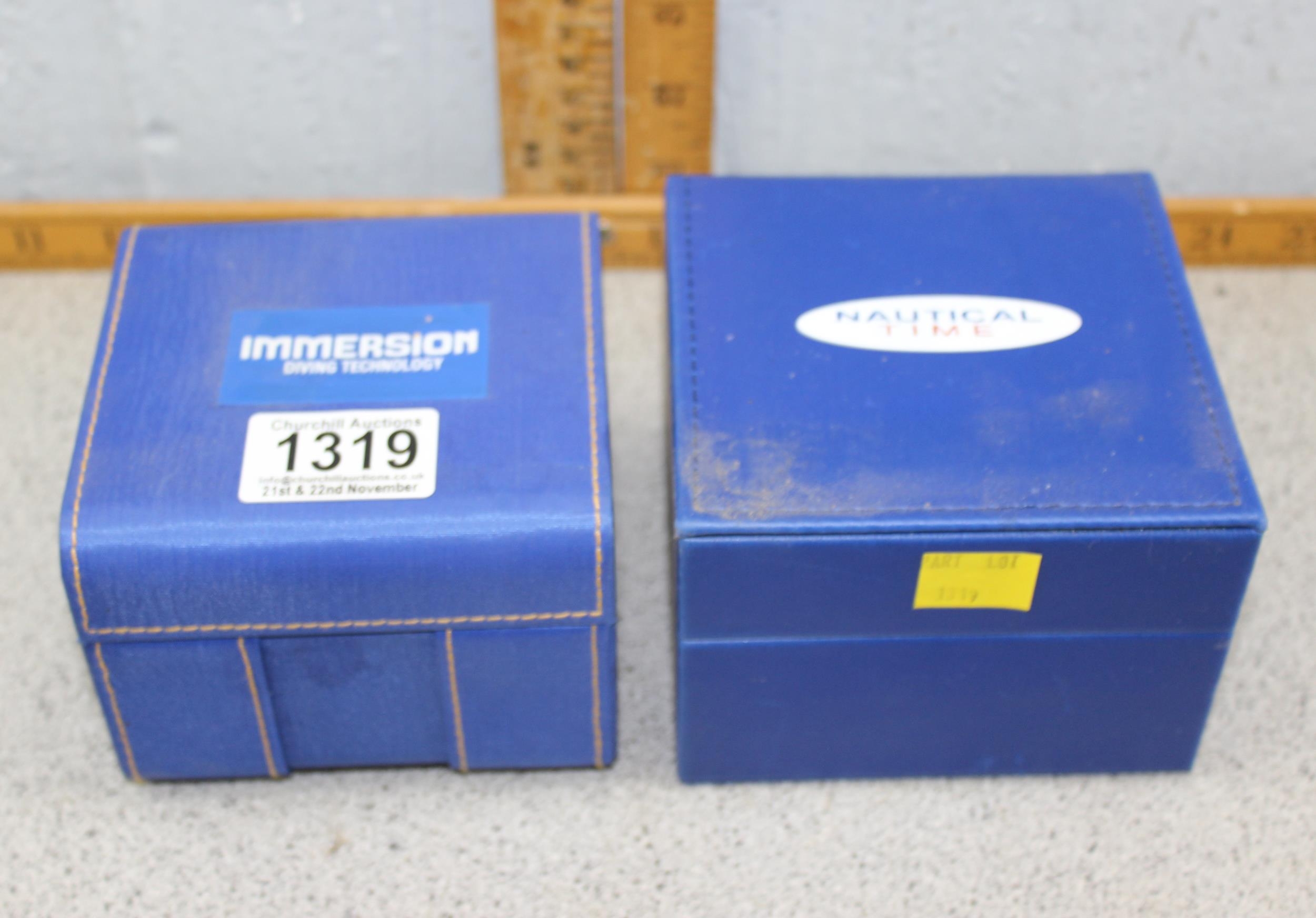 2 boxed watches, Immersion & Nautical time