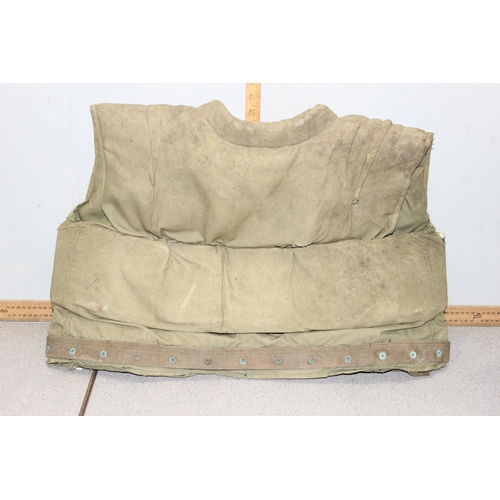 A post WW2 period American army helmet with liner and 1955 dated Marine ...
