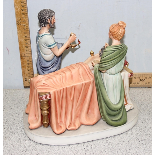 Capodimonte porcelain figure of ancient Roman/Greek doctors tending to ...