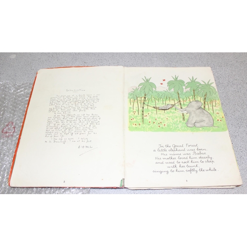 1948 Edition of The Story of Babar - “The Little Elephant” with preface ...