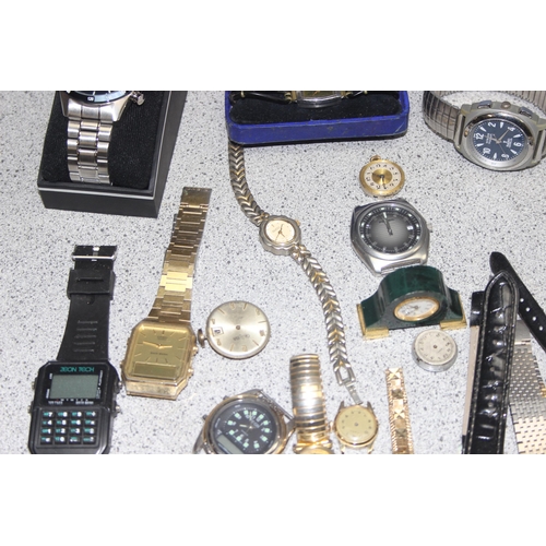 Qty of assorted vintage and later watches etc