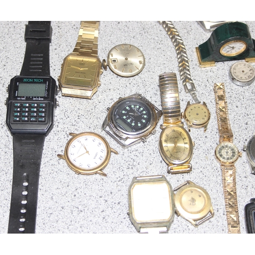 Qty of assorted vintage and later watches etc